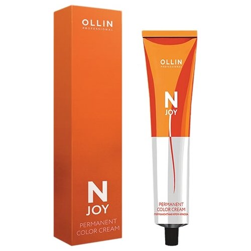 OLLIN Professional Стойкая крем-краска для волос N-Joy Color Cream, 7/37 русый золотисто-коричневый, 100 мл