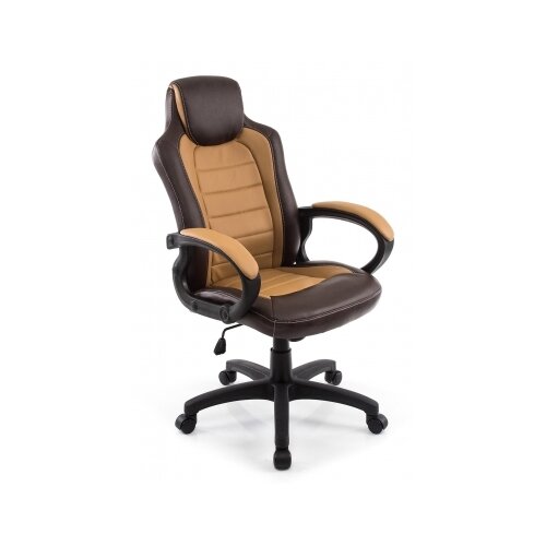 Компьютерное кресло Woodville Kadis офисное, обивка: искусственная кожа, цвет: коричневый/бежевый