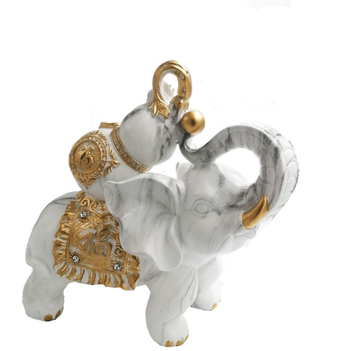 Декоративная фигурка "Слон с горлянкой"