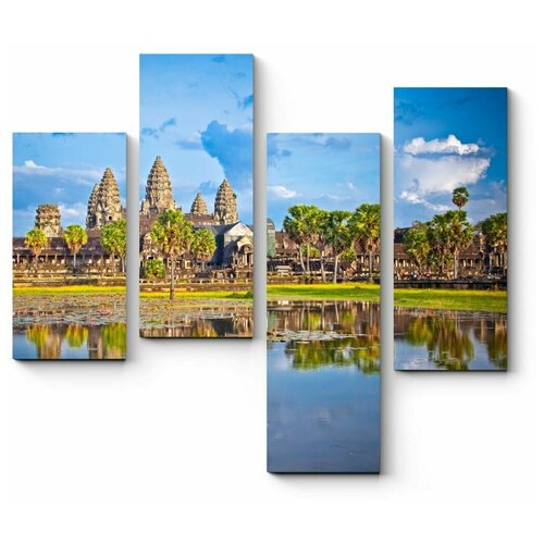 Модульная картина Знаменитый храмовый комплекс Ангкор-Ват104x98