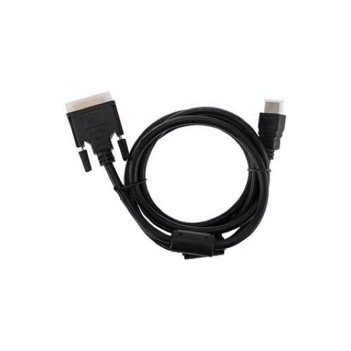 Аксессуар Rexant HDMI - DVI-D 1.5m Gold 17-6303, шнур для передачи цифрового видеоизображения и многоканального аудио сигнала, черного цвета