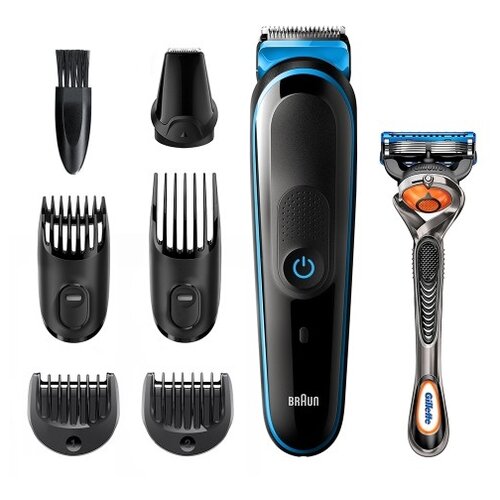 Набор для стрижки Braun   MGK3245 + Gillette Fusion5 ProGlide UK, black/blue