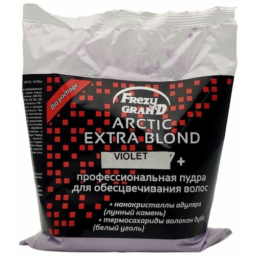 Frezy Grand, Профессиональная пудра для обесцвечивания волос / Powder Bleach Arctic Extra Blond Violet 7, 500 грамм