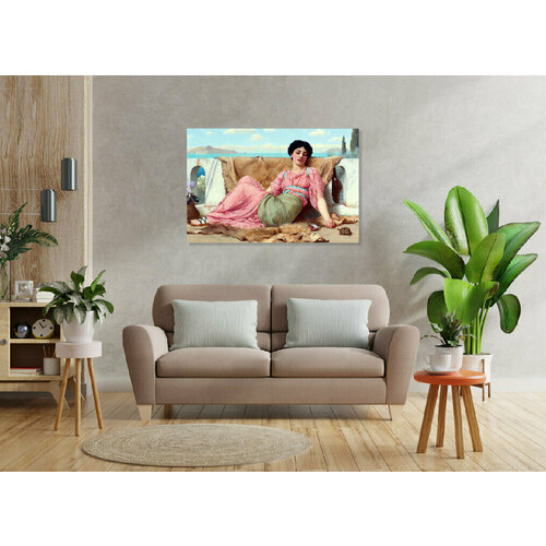 Картина на стену Годвард Джон Уильям Тихий любимец / картина на холсте интерьерная / панно 60 х 40 см