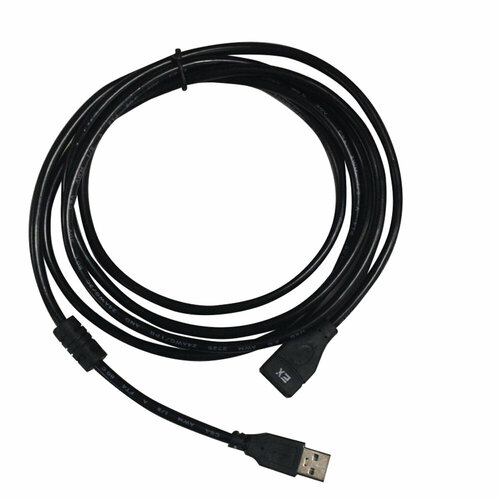 Кабель USB 2.0 A(m) - USB 2.0 A(f) Exployd EX-K-1400 EASY, 2.0м, цвет: чёрный