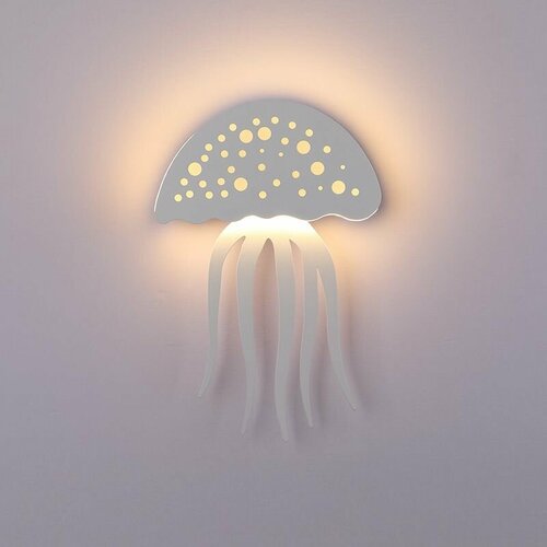 Настенный светильник，Osairous，659284, Медуза настенная лампа, белый, теплый свет, 9 Вт