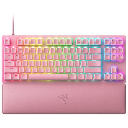 Клавиатура Razer Huntsman V2 Tenkeyless, Quartz - US Layout (Red Switch)