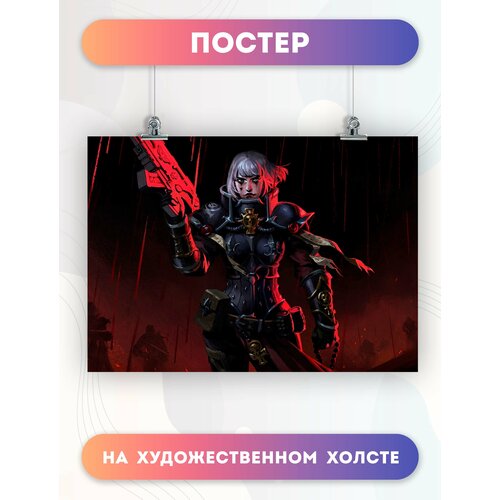 Постер на холсте Warhammer 40000 Сестры Битвы (14) 60х80 см