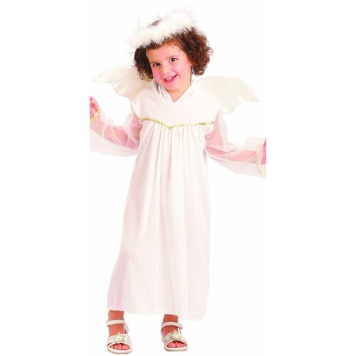 Карнавальный костюм "Ангелочек", рост 92-104 см(2-4 года); 3 предмета: платье, крылья, нимб
