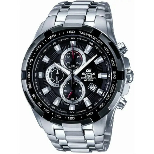 Наручные часы CASIO Edifice EF-539D-1AVEF, серебряный, черный