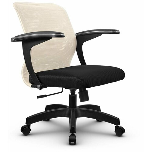Компьютерное кресло SU-M-4/подл.160/осн.001 Бежевый/Черный