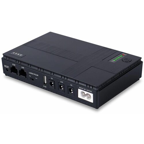 Мини-UPS для роутера (12В, 9В, 5В, USB, PoE 12-24. LAN) Источник бесперебойного питания.