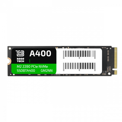 SSD BaseTech A400 512Гб, M.2 2280, NVMe, Bulk