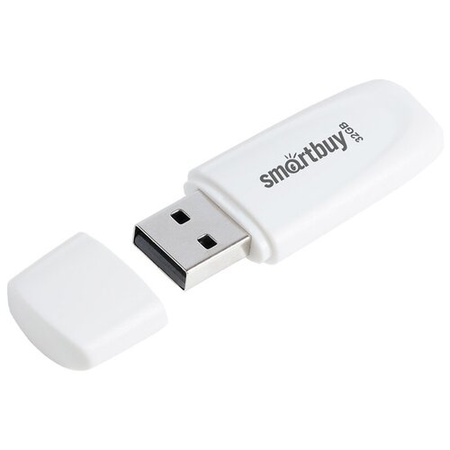 Память Smart Buy "Scout" 32GB, USB 2.0 Flash Drive, белый - 2 шт.