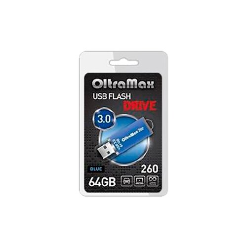 Флешка OltraMax 260 64 ГБ, синий