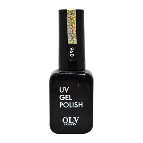 Olystyle гель-лак для ногтей UV Gel Polish, 10 мл, 096 золотой глиттер
