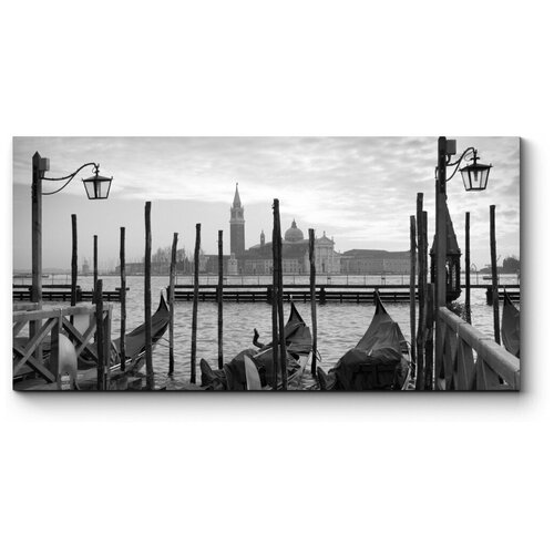 Модульная картина Монохромная Венеция 100x50