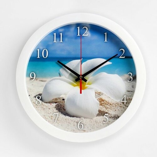 Соломон Часы настенные, серия: Море, "Цветок", плавный ход, d=28 см
