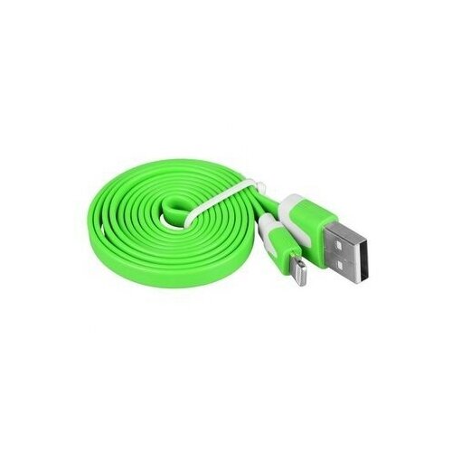 Кабель Lightning - USB для Apple 8 pin металлические разъемы 1м. зеленый