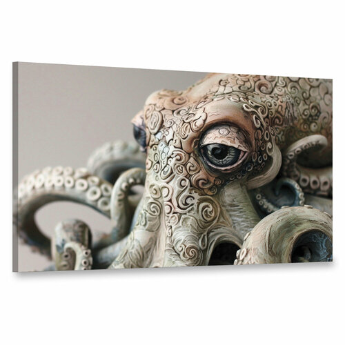 Интерьерная картина 100х60 "Мудрый осьминог"