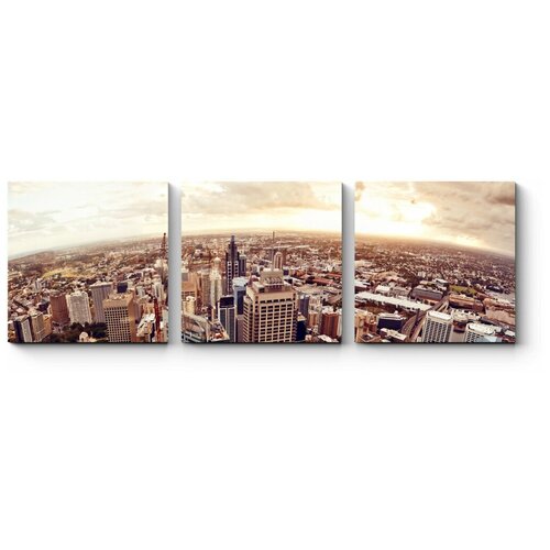 Модульная картина Над небоскребами Сиднея 80x27