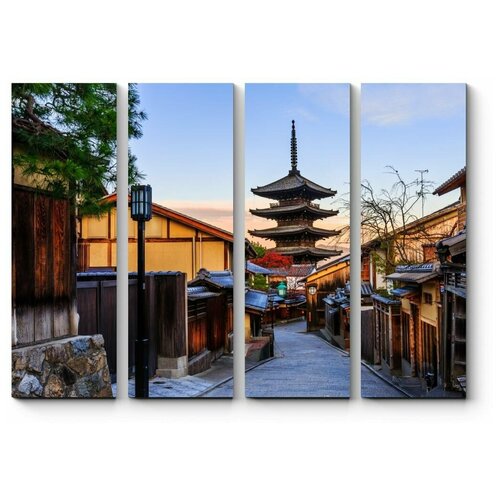 Модульная картина Предрассветный Киото90x68