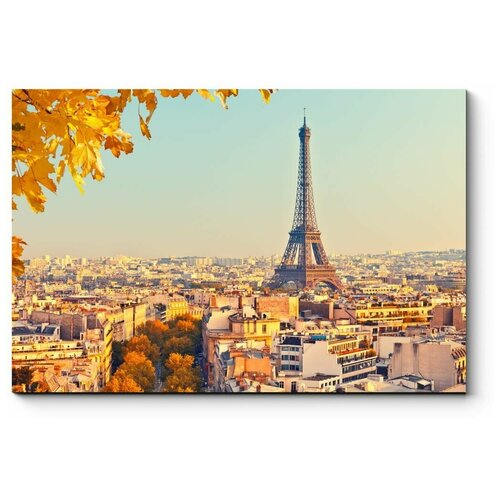 Модульная картина Золотая осень в Париже 130x87
