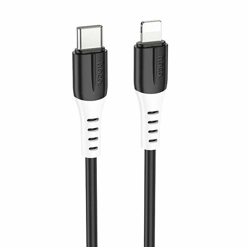 Кабель Hoco X82 для смартфона, Type-C - Lightning, 1 м, 3A, 20W, цвет черный, 1 шт