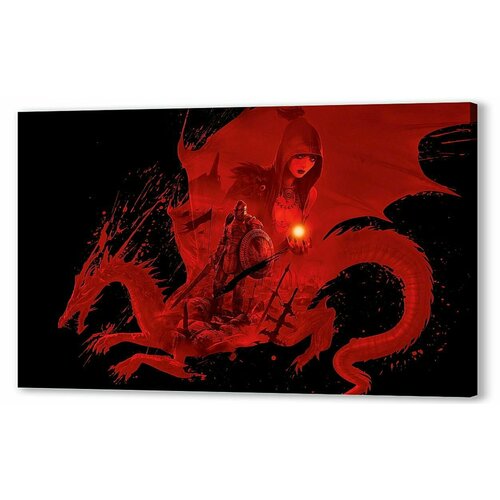 Плакат, постер на холсте Dragon Age: Origins. Размер 30 х 42 см