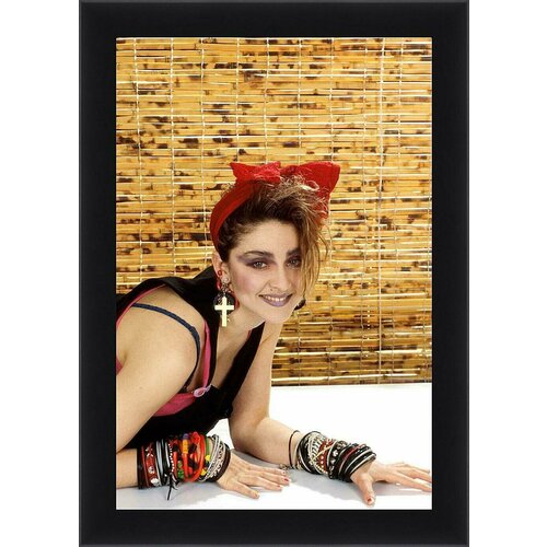 Плакат, постер на холсте Мадонна-141. Размер 21х30 см