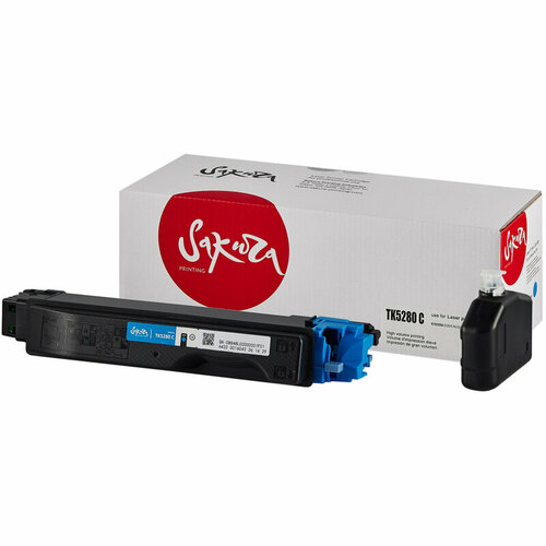Картридж лазерный SAKURA TK5280C син. для Kyocera Mita ECOSYS P6235cdn