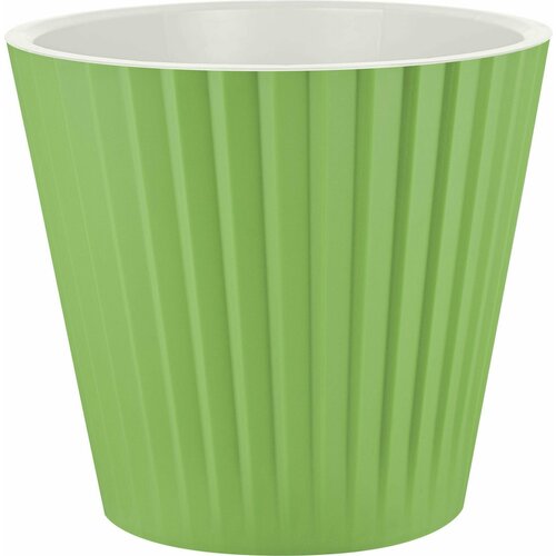 Горшок пластиковый для цветов INGREEN коллекция Sand / Объем 3.3 л, диаметр 19 см / Цвет Зелёная фисташка