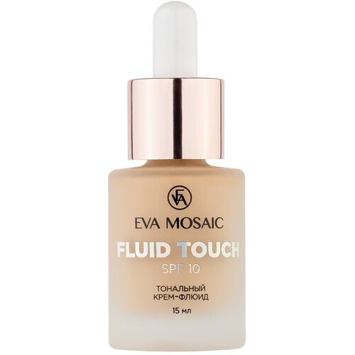 Eva Mosaic Тональный флюид Fluid Touch, SPF 10, 15 мл, оттенок: 01 фарфор