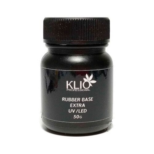 KLIO Professional Базовое покрытие Rubber Base Extra, прозрачный, 50 мл