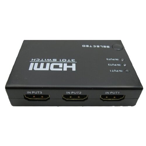 HDMI переходник switch 3 в 1 c пультом ДУ