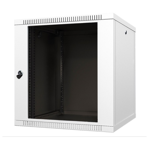 Телекоммуникационный серверный шкаф 19 дюймов настенный 9u 600х350 cерый дверь стекло, Alvm-b9.350g