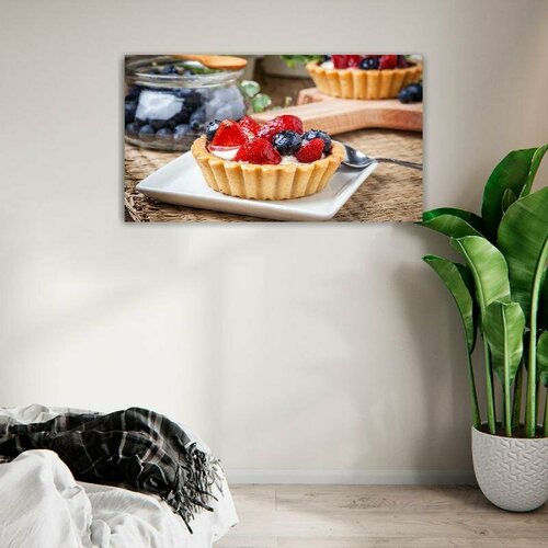 Картина на холсте 60x110 LinxOne "Еда" интерьерная для дома / на стену / на кухню / с подрамником