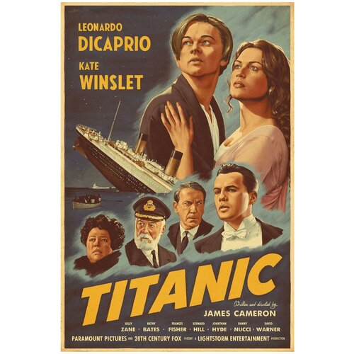 Постер / Плакат / Картина Титаник 60х90 см в подарочном тубусе