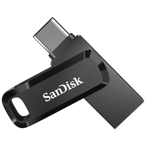 Флешка SanDisk Ultra Dual Drive Go USB Type-C 256 ГБ, 1 шт., черный