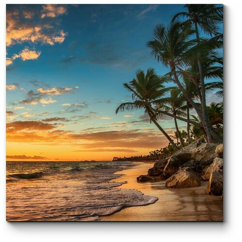 Модульная картина Восход солнца на райском острове 60x60