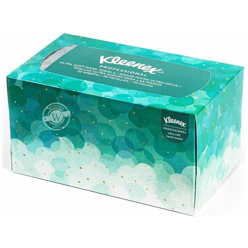 Бумажные листовые полотенца / салфетки Kleenex Ultra Soft ( Клинекс Ультра Софт ) 1126, 1 шт.