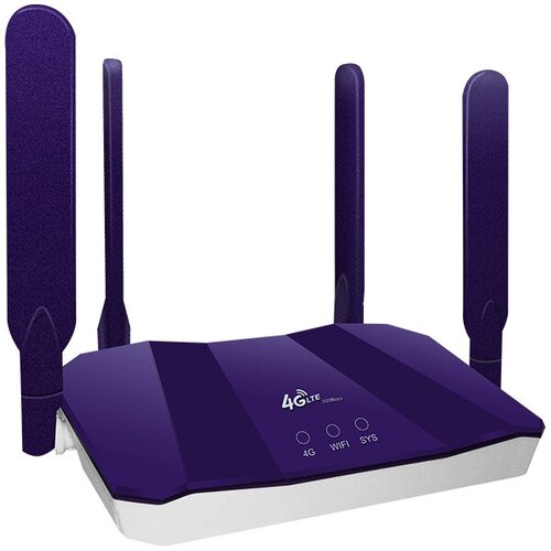 Wifi Роутер 4g R8B, слот для сим-карты, 4 антенны по 5Дби, 300Мбит, работает со всеми операторами