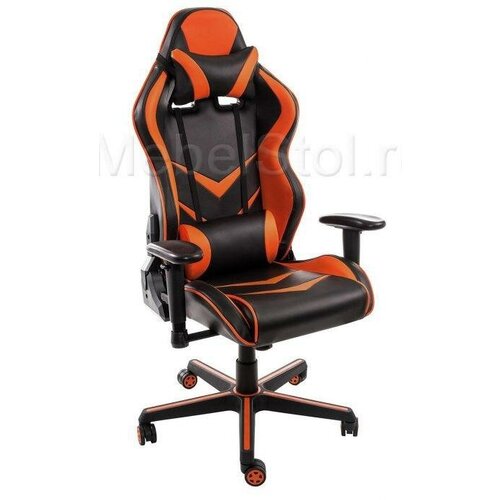 Компьютерное кресло Woodville Racer Черное/Оранжевое