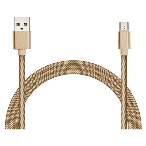 Кабель Jet.A USB - microUSB (JA-DC22), 2 м, золотистый