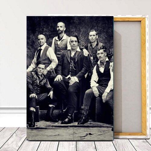Картина на холсте группа Rammstein постер для интерьера 50*90