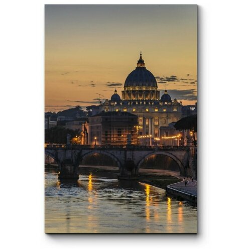 Модульная картина Ватикан на закате, Рим 50x75