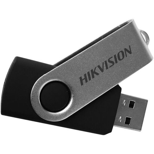 Флеш Диск Hikvision 16Gb M200 HS-USB-M200S/16G/U3 USB3.0 серебристый/черный