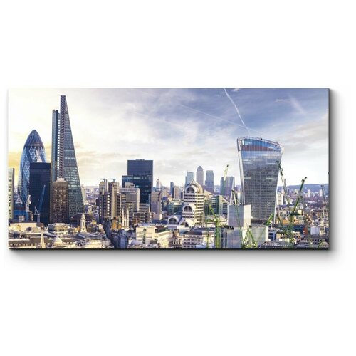 Модульная картина Сердце делового Лондона на закате 50x25