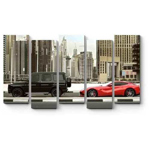 Модульная картина Роскошные автомобили в Дубае210x121