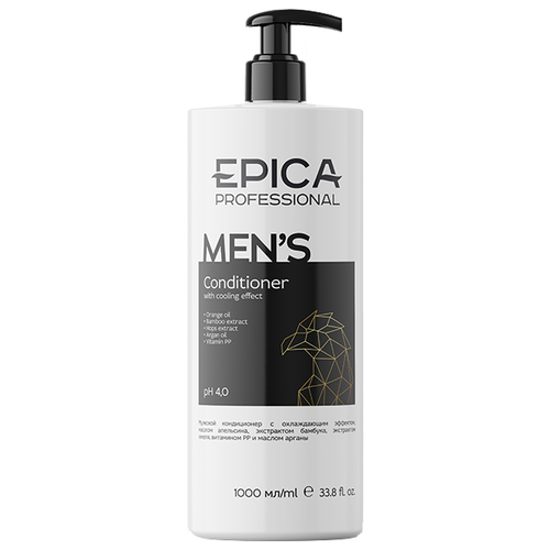 EPICA Professional кондиционер Men's с охлаждающим эффектом для всех типов волос, 1000 мл